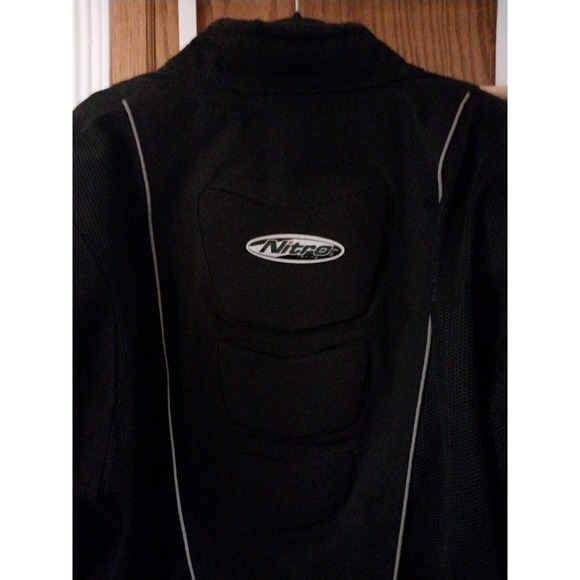 Jackets & Coats | Nitro Armored Motorcycle Jacket Black Size L Racing ...